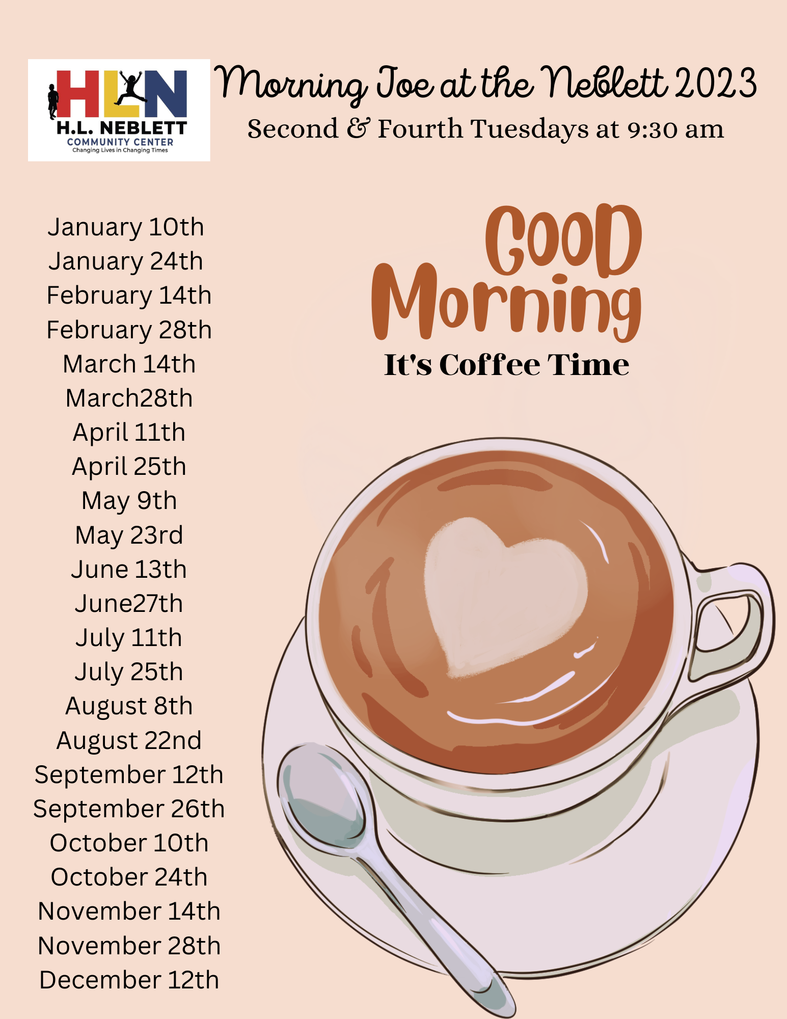 Morning Joe at the Neblett - H.L. Neblett Community Center